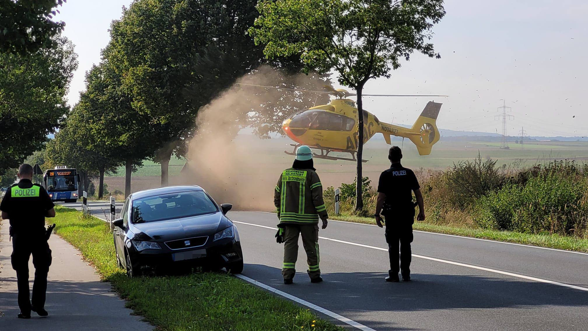 Schwerer Unfall auf der B1: Rettungshubschrauber im Einsatz | regionalHeute.de