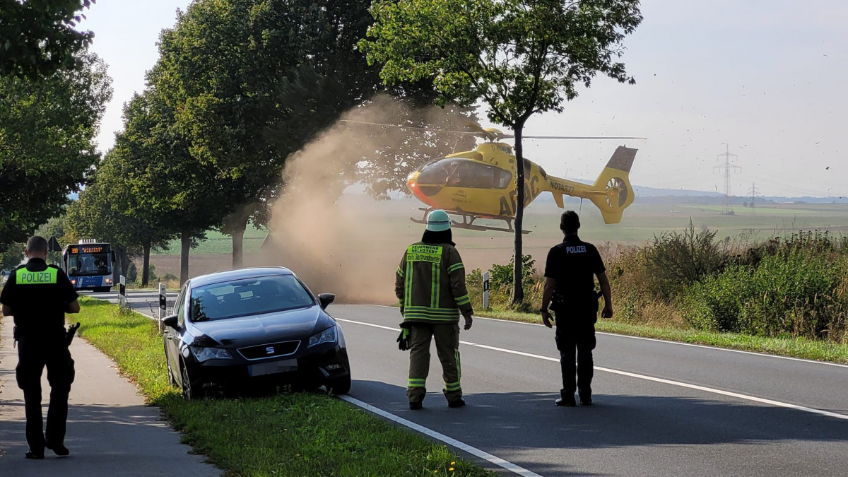 Schwerer Unfall auf der B1: Rettungshubschrauber im Einsatz | regionalHeute.de
